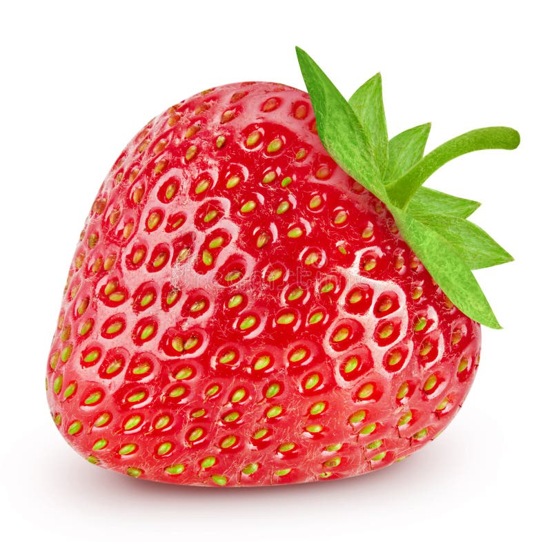 Strawberry Isolated on White Stock Photo - Image of white, group: 115834406