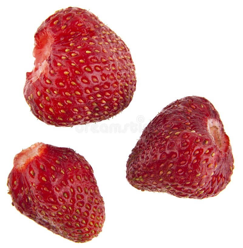 Strawberry Isolated on White Background Stock Image - Image of vivid ...