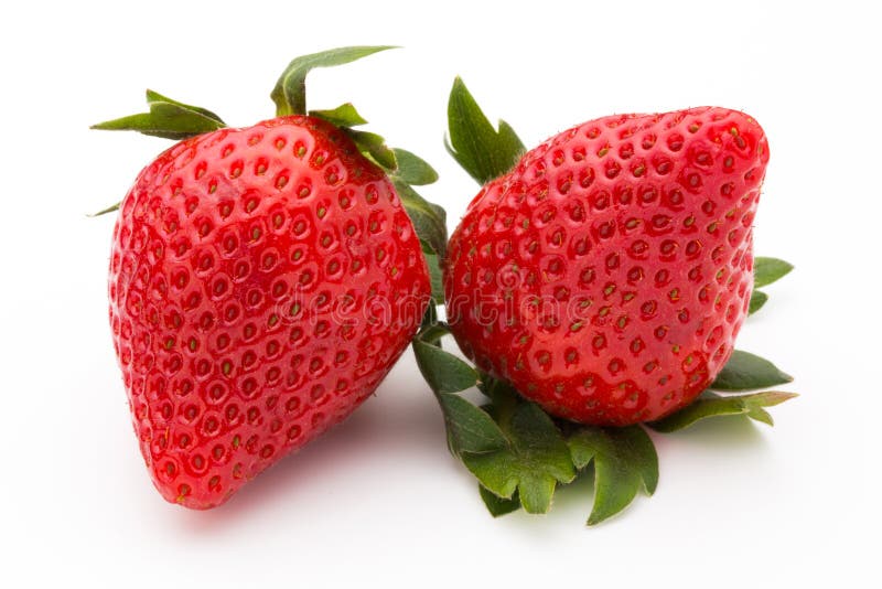 Strawberry Isolated on White Background. Fresh Berry. Stock Photo ...
