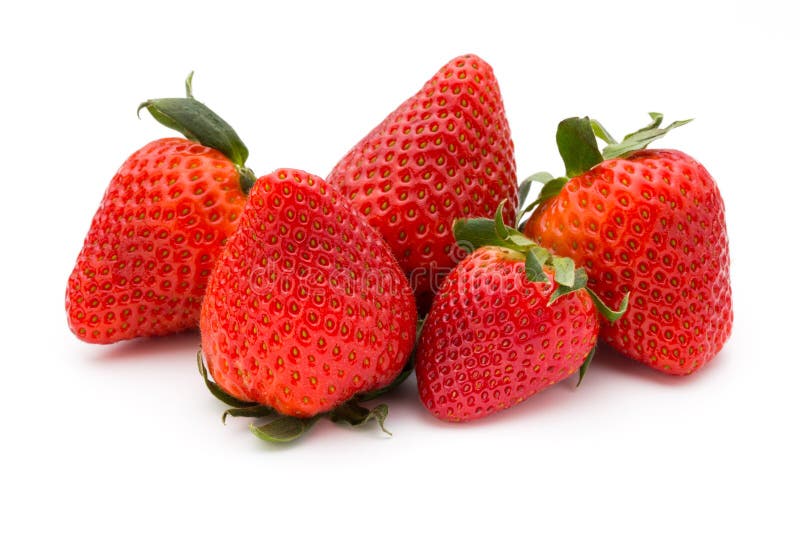Strawberry Isolated on White Background. Fresh Berry. Stock Photo ...