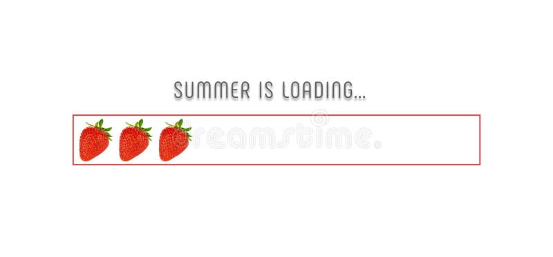 Summer is Loading. Illustration. Summer Background. Stock Illustration ...