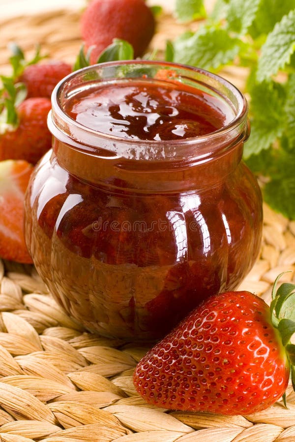 Strawberry jam stock photo. Image of freshness, preserve - 16409610