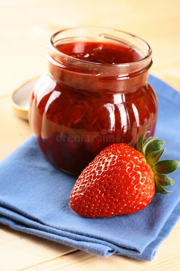 Strawberry Jam stock photo. Image of organic, gelee, glass - 16409946