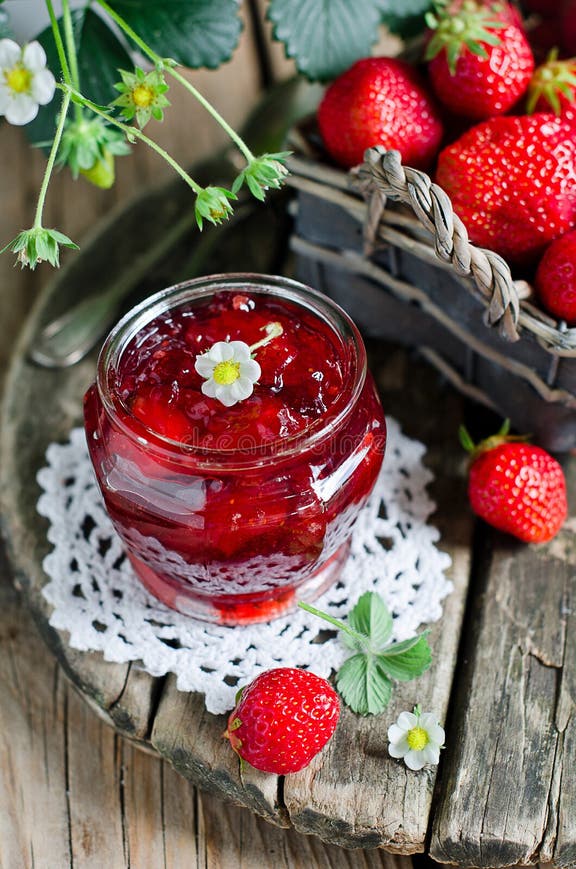Strawberry jam stock image. Image of strawberry, ingredient - 26169601