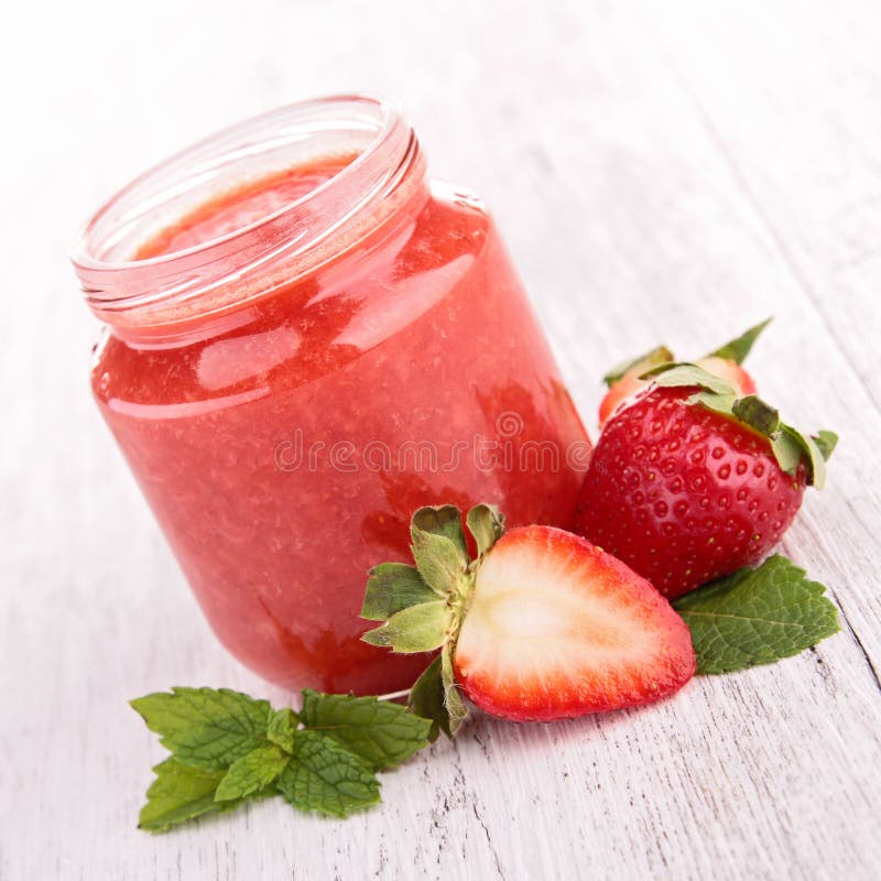 Strawberry jam or compote stock photo. Image of delicious - 32760964
