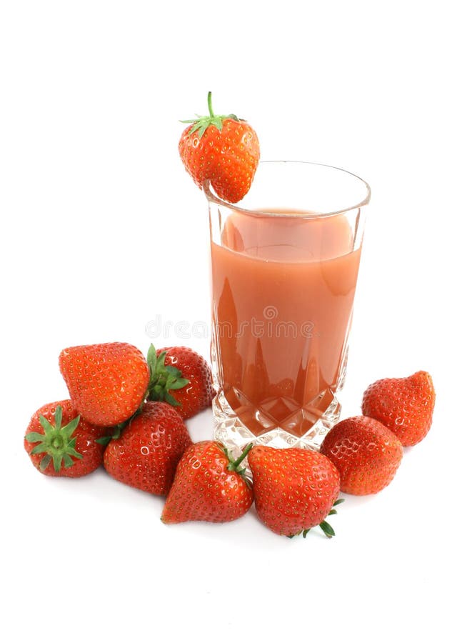 Strawberry juice stock image. Image of isolated, dessert - 5207933