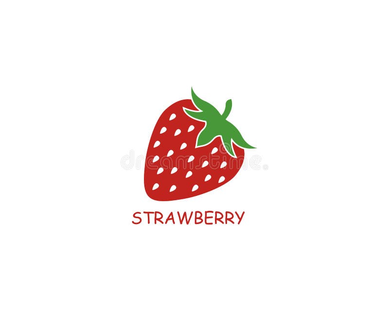 Strawberry Logo Template Vector Icon Illustration Stock Vector ...
