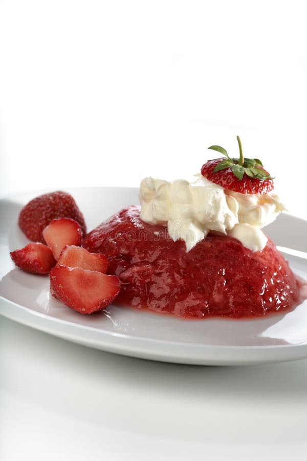 Strawberry with mascarpone stock photo. Image of strawberries - 41832908