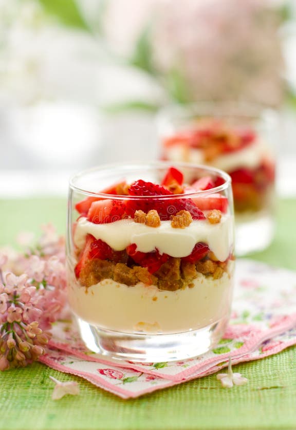 Strawberry and Mascarpone Trifle Stock Image - Image of fruit, gourmet ...