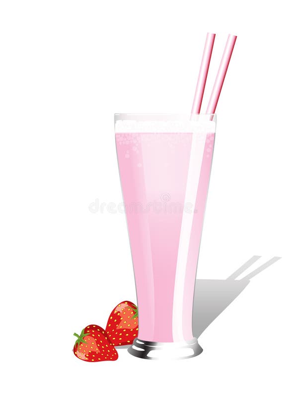 Refreshing Strawberry Milkshake Stock Illustrations – 6,147 Refreshing ...