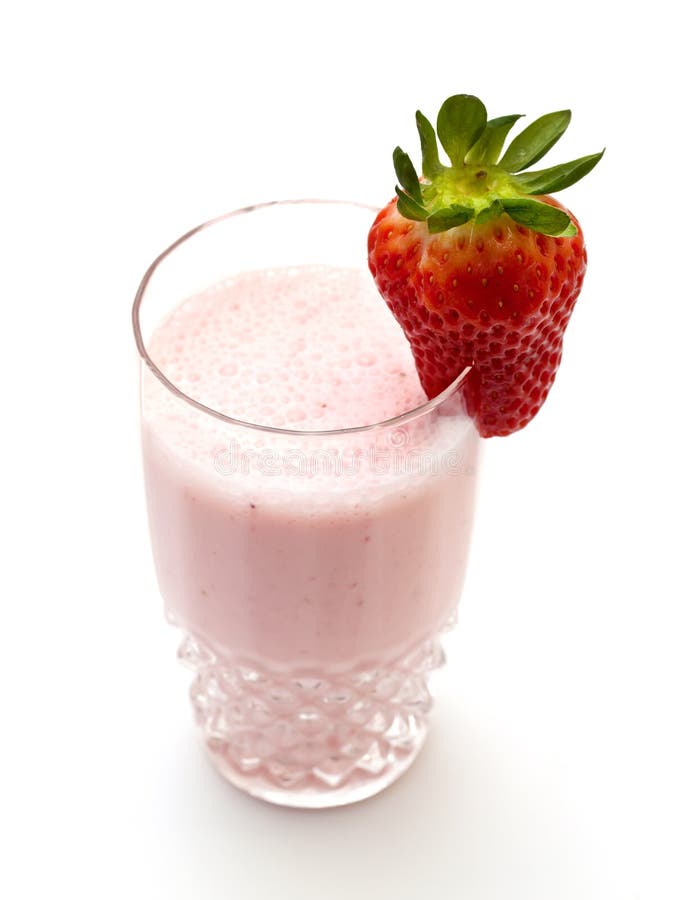 Strawberry milkshake stock photo. Image of juicy, drinking - 239768
