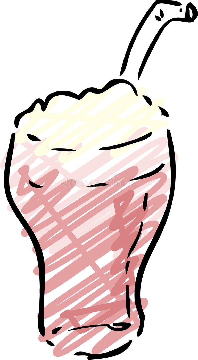 Milk Shake Line Drawing Stock Illustrations – 349 Milk Shake Line ...