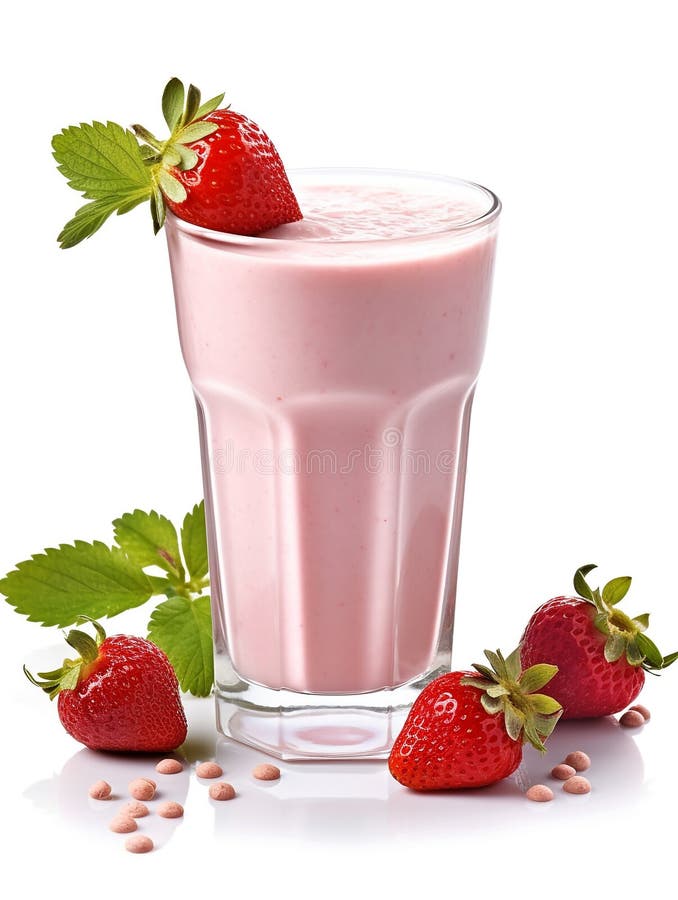 Strawberry Milkshake, Hand Draw Sketch Vector Stock Vector ...