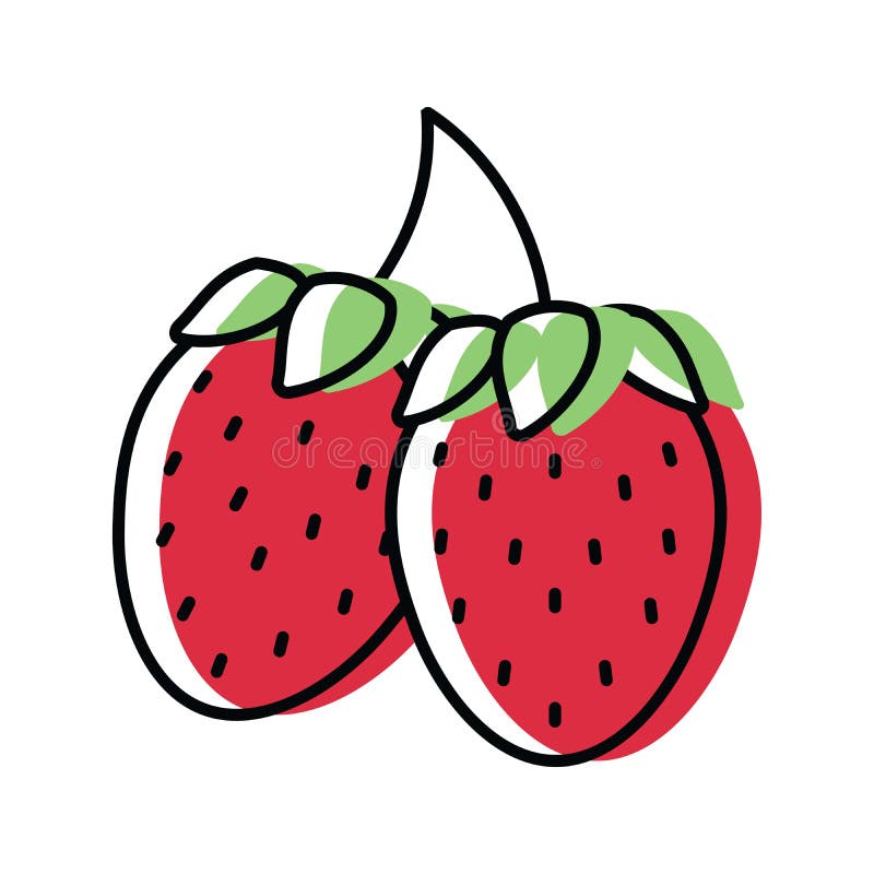 Strawberry. Natural Berries Stock Vector - Illustration of food ...