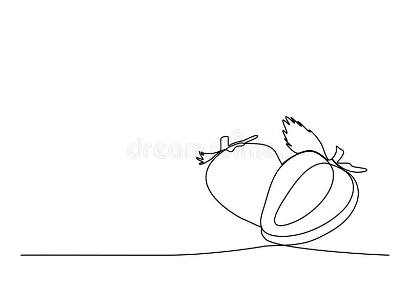 Strawberry, One Line Drawing Vector Illustration Stock Vector ...