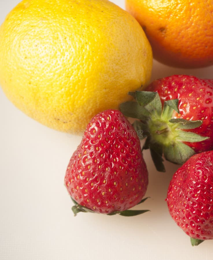 Strawberry and orange stock photo. Image of refreshment - 39351560