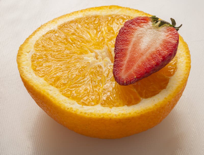 Strawberry and orange stock photo. Image of cuisine, juice - 41435778