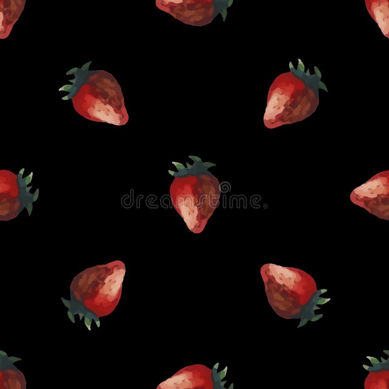 Strawberry Pattern 2 stock vector. Illustration of food - 53820709