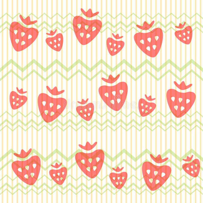 Strawberry pattern stock vector. Illustration of pattern - 54150366