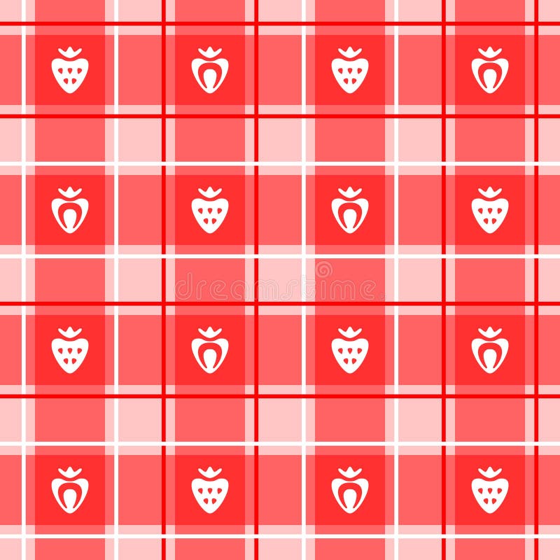 Strawberry pattern stock vector. Illustration of continuity - 54150342