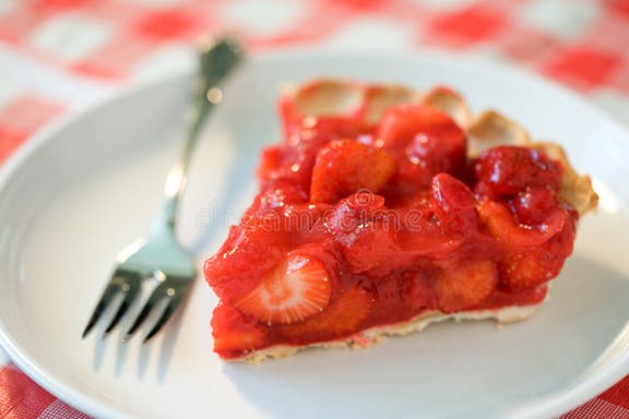 Strawberry Pie Slice stock image. Image of holiday, slice - 17685451