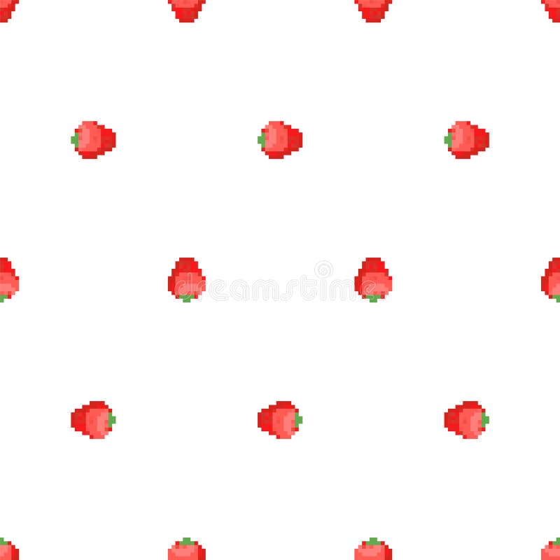 A Strawberry Pixel Art 8 Bit Video Game Style Fruit Icon. Pixel Art ... A Strawberry Pixel Art 8 Bit Video Game Style Fruit Icon. Pixel Art ...