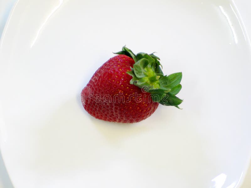Strawberry on a Plate stock image. Image of health, juicy - 143975