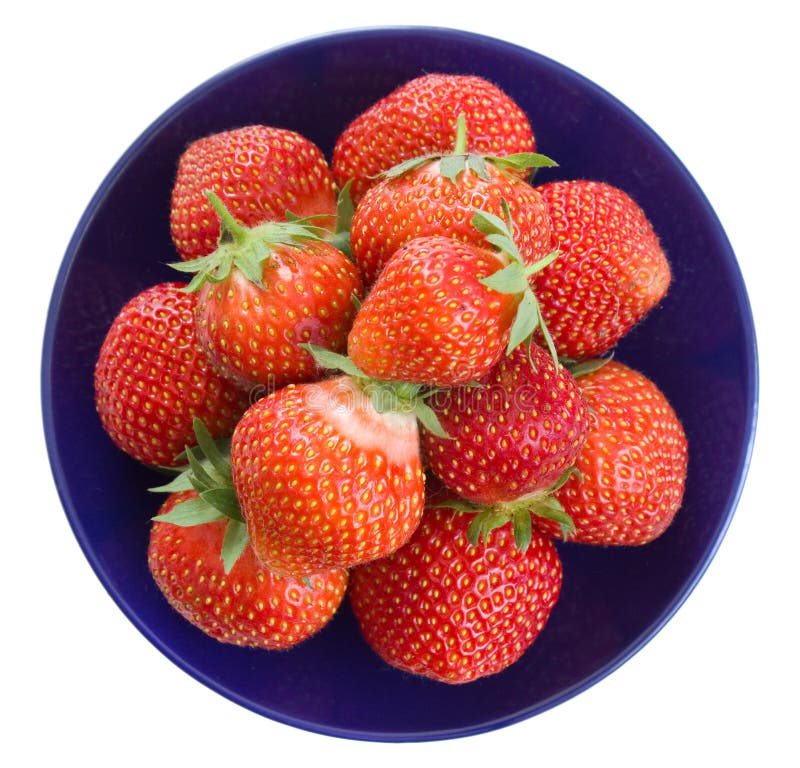 Strawberry on plate stock photo. Image of natural, healthy - 25667770