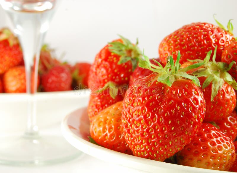Strawberry in the plate stock photo. Image of sweet, food - 7148316