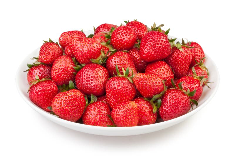 Strawberry on a Plate stock image. Image of flavour, breakfast - 143969