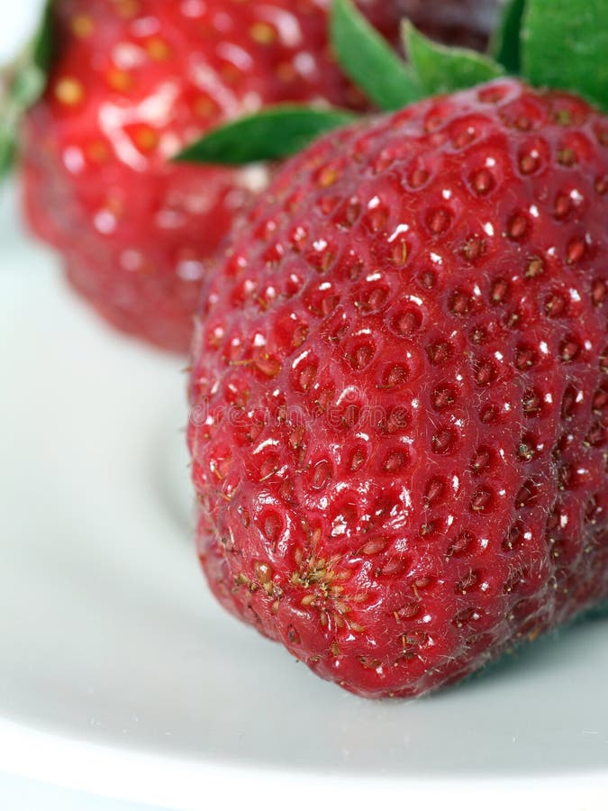 Strawberry on a plate stock photo. Image of vegeterian - 54219802