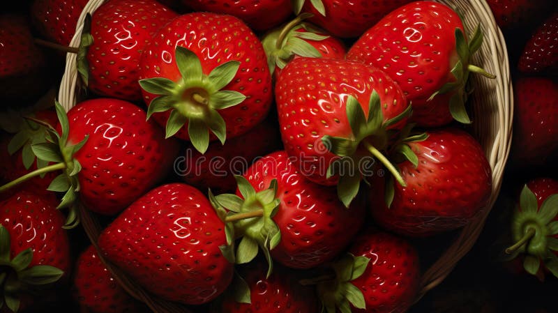 Strawberry Pots . Strawberries with Leaf Isolate. Whole and Half of ...