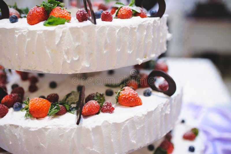 Strawberry and Raspberry Cake Stock Photo - Image of baking, love: 68967146