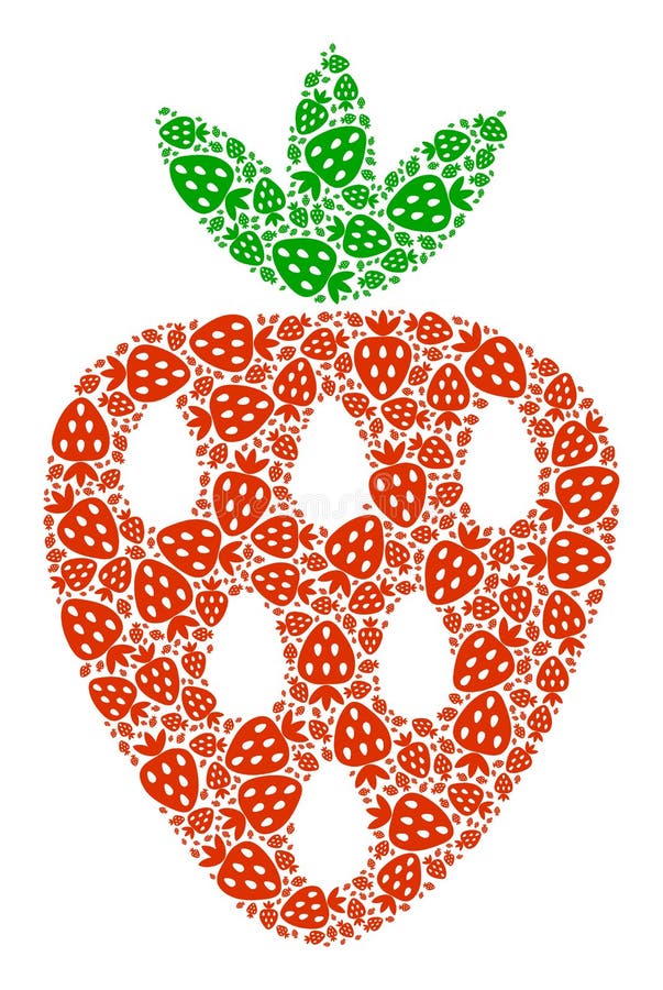 Strawberry Recursion Icon Mosaic of Self Items Stock Vector ... Strawberry Recursion Icon Mosaic of Self Items Stock Vector ...