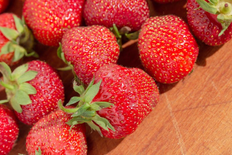Strawberry Red Berry Ripe Fresh Fruit, Leaf Stock Photo - Image of ...