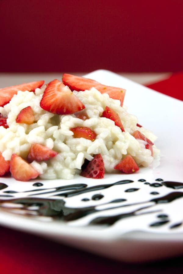 Strawberry Risotto with Traditional Italian Balsamic Vinegar Stock ...