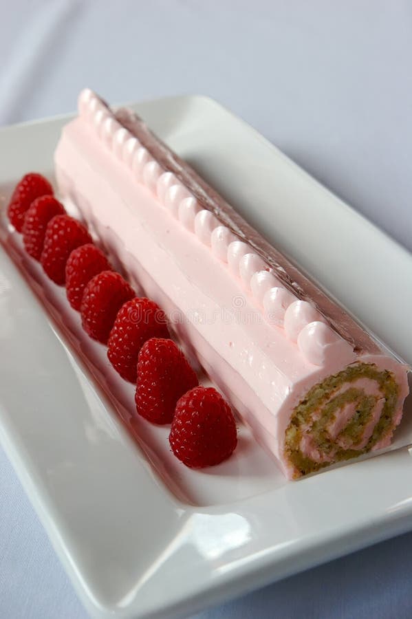 Strawberry Roulade stock image. Image of cake, glazed - 3789549