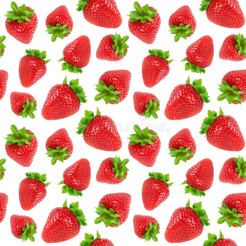 Strawberry Seamless Background Pattern Stock Image - Image of montage ...