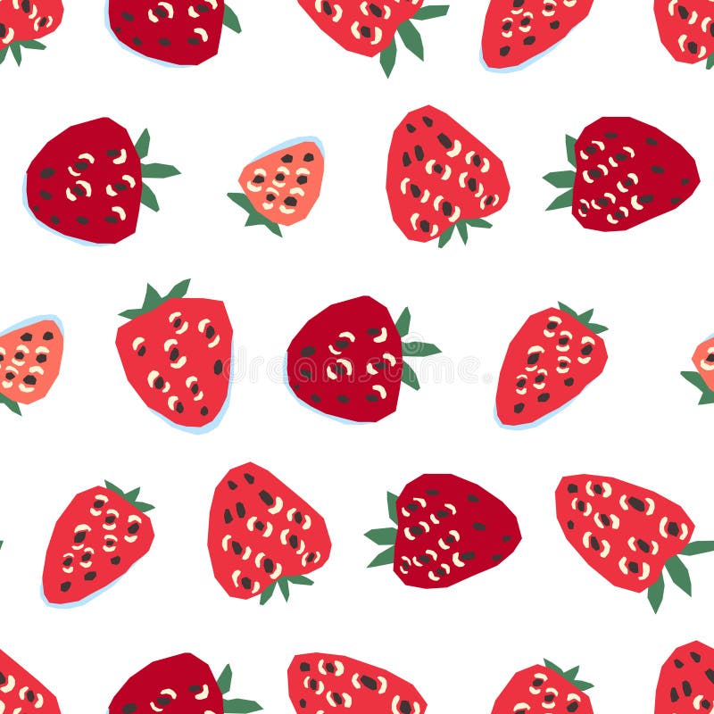 A Strawberry Seamless Pattern is Perfect for Creating Fresh and ...