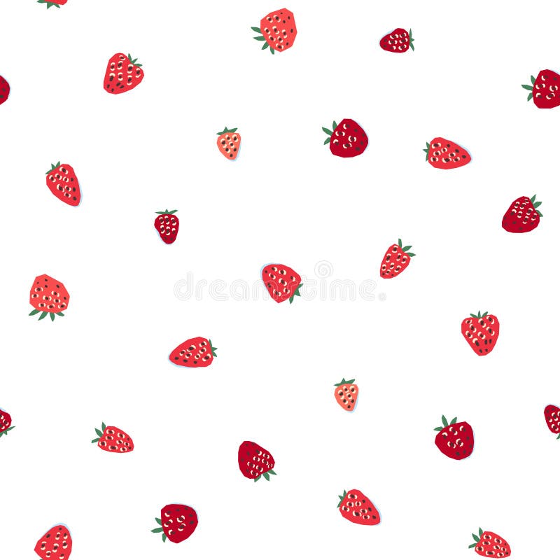 A Strawberry Seamless Pattern is Perfect for Creating Fresh and ...