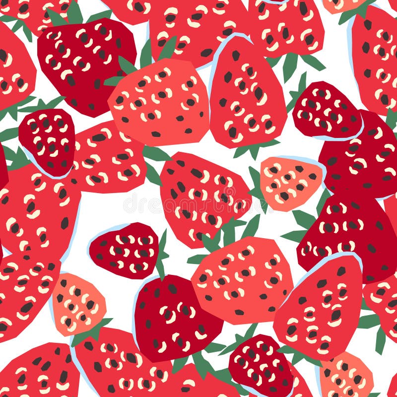 A Strawberry Seamless Pattern is Perfect for Creating Fresh and ...