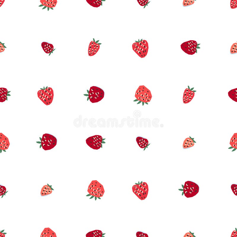 A Strawberry Seamless Pattern is Perfect for Creating Fresh and ...