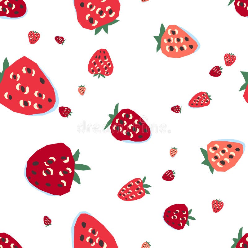 A Strawberry Seamless Pattern is Perfect for Creating Fresh and ...