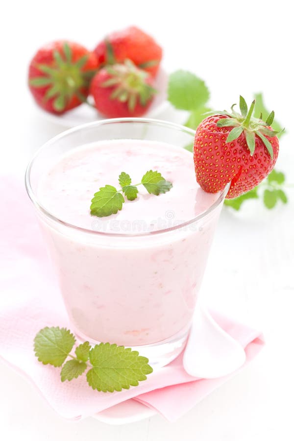 Strawberry shake stock photo. Image of glass, smoothie - 19690478