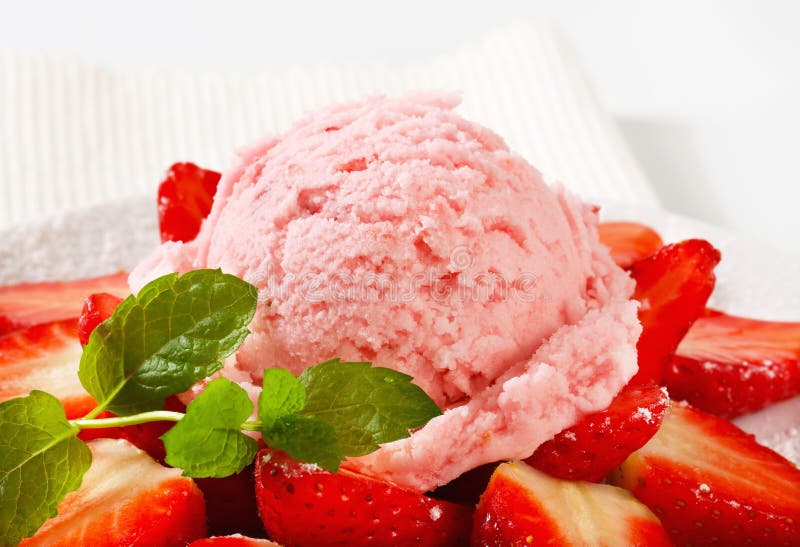 Lemon sorbet stock photo. Image of mint, icecream, fruit - 31694446