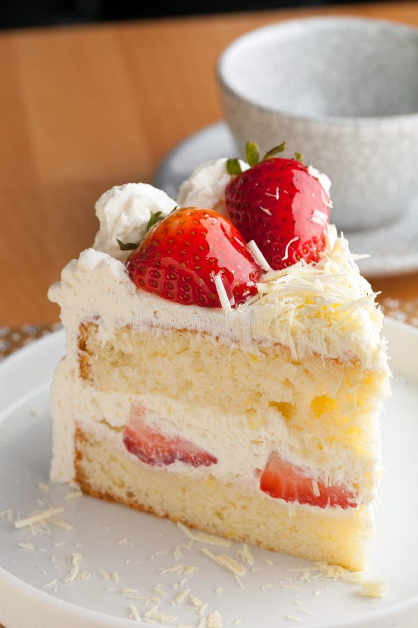 Strawberry Shortcake stock image. Image of serving, food - 48645485