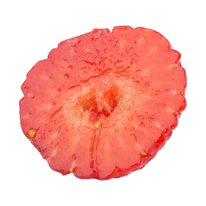 Strawberry Slice Isolated on the White Background Stock Image - Image ...