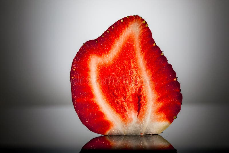 Strawberry slice stock image. Image of healthy, single - 85733501