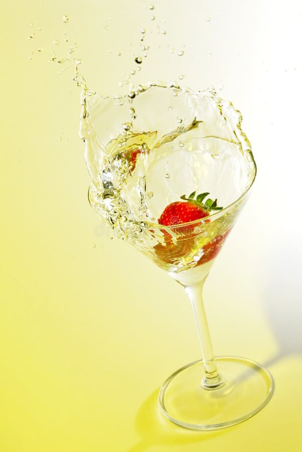 Splash cocktail strawberry stock image. Image of splash - 6321051