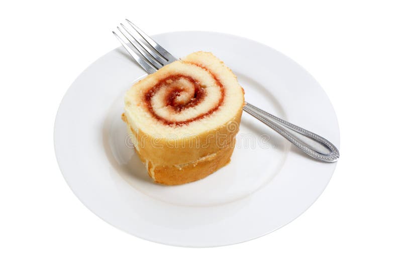 Strawberry Sponge Roll stock photo. Image of white, break - 19394612